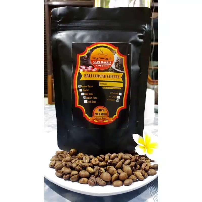 Jual KOPI LUWAK ARABICA/ARABIKA KINTAMANI 500 GR_KOPI BISA BUBUK-BEAN ...