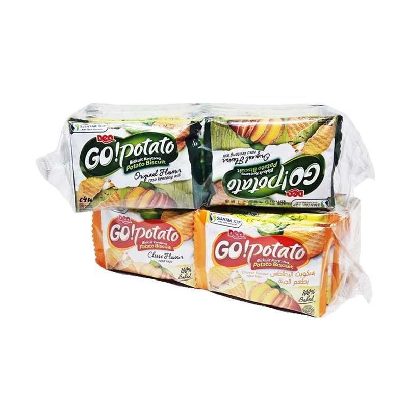 Jual Go Potato Biscuit Rasa Keju - Renceng Isi 20 Pcs Di Seller ...