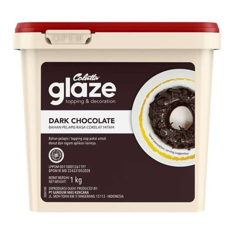 Jual Colatta Glaze Dark Chocolate Topping [1 kg] di Seller Pocie ...