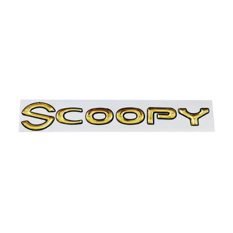Jual Cahaya Stiker Logo Scoopy Emblem Timbul 3d - Gold Di Seller Cahaya ...