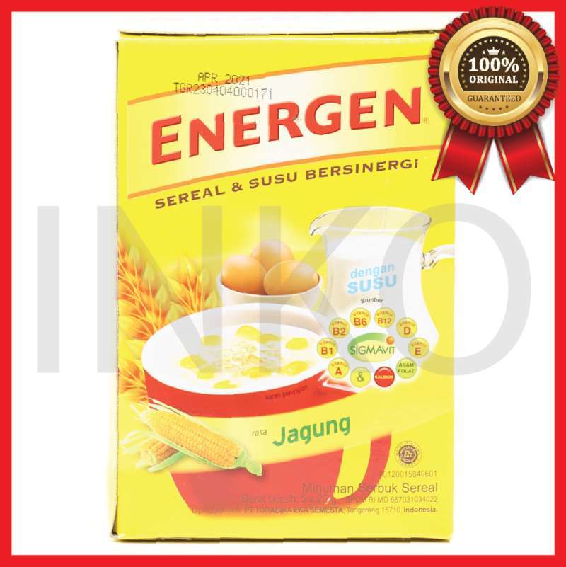 Jual Energen Sereal Susu Bersinergi Sigmafit - Jagung [Box/ 5 x 29 g ...
