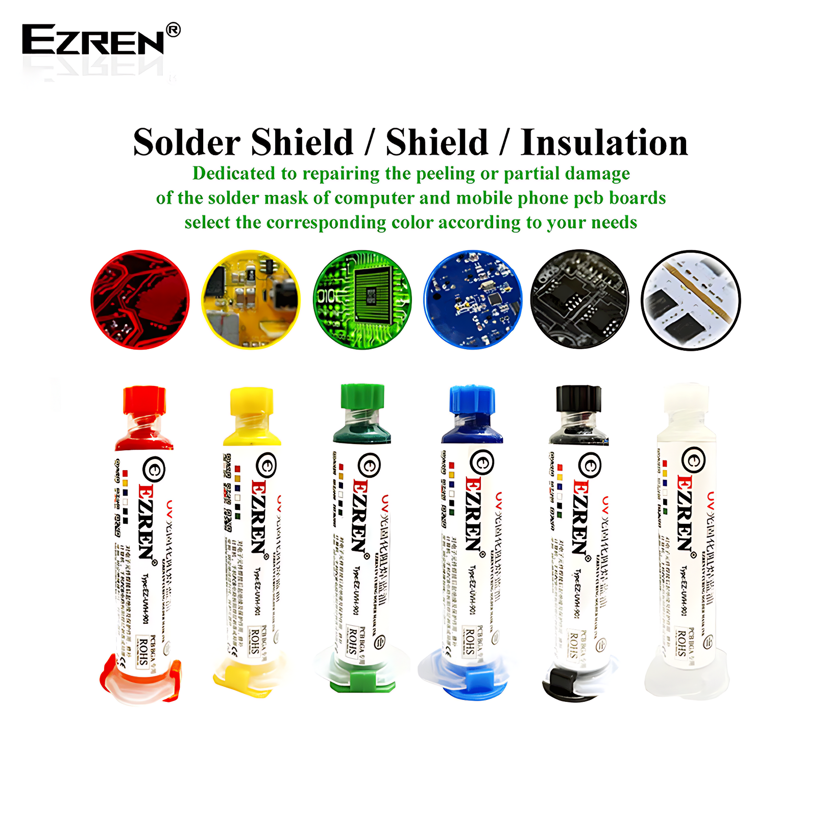 Jual Ezren Ez-0492 Cat Pcb Pasta Pelapis Uv Curable Solder Mask Uvh ...