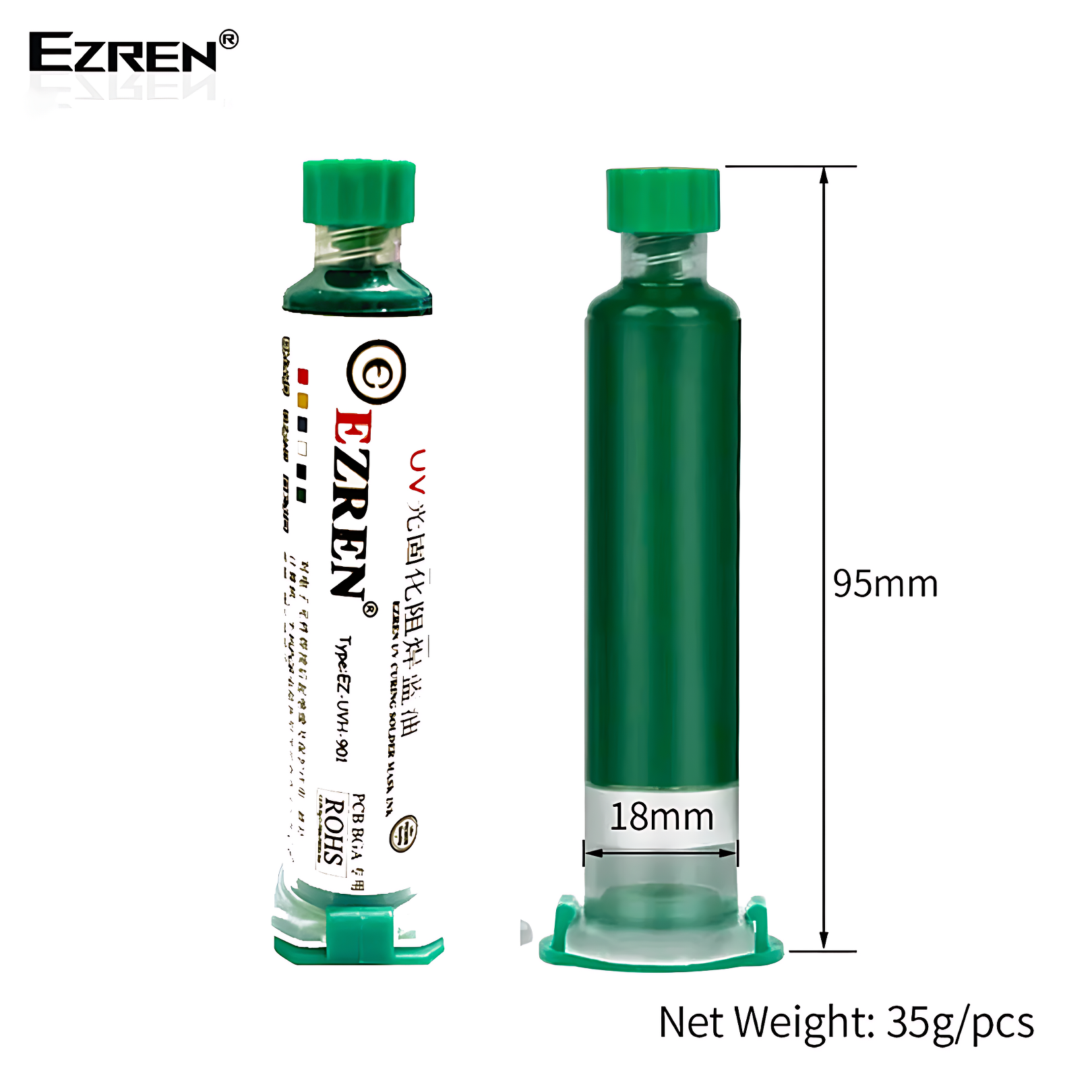 Jual Ezren Ez-0492 Cat Pcb Pasta Pelapis Uv Curable Solder Mask Uvh ...