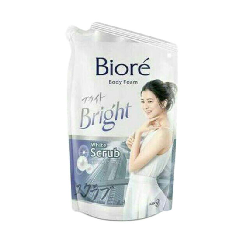Jual Biore Body Foam Bright White Scrub Pouch Sabun Mandi Cair [450 mL] di Seller TOKO SUSU GIO ...