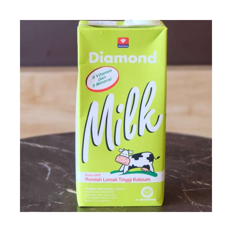 Jual Diamond Milk Low Fat High Calcium Susu UHT [1 Liter] di Seller ...
