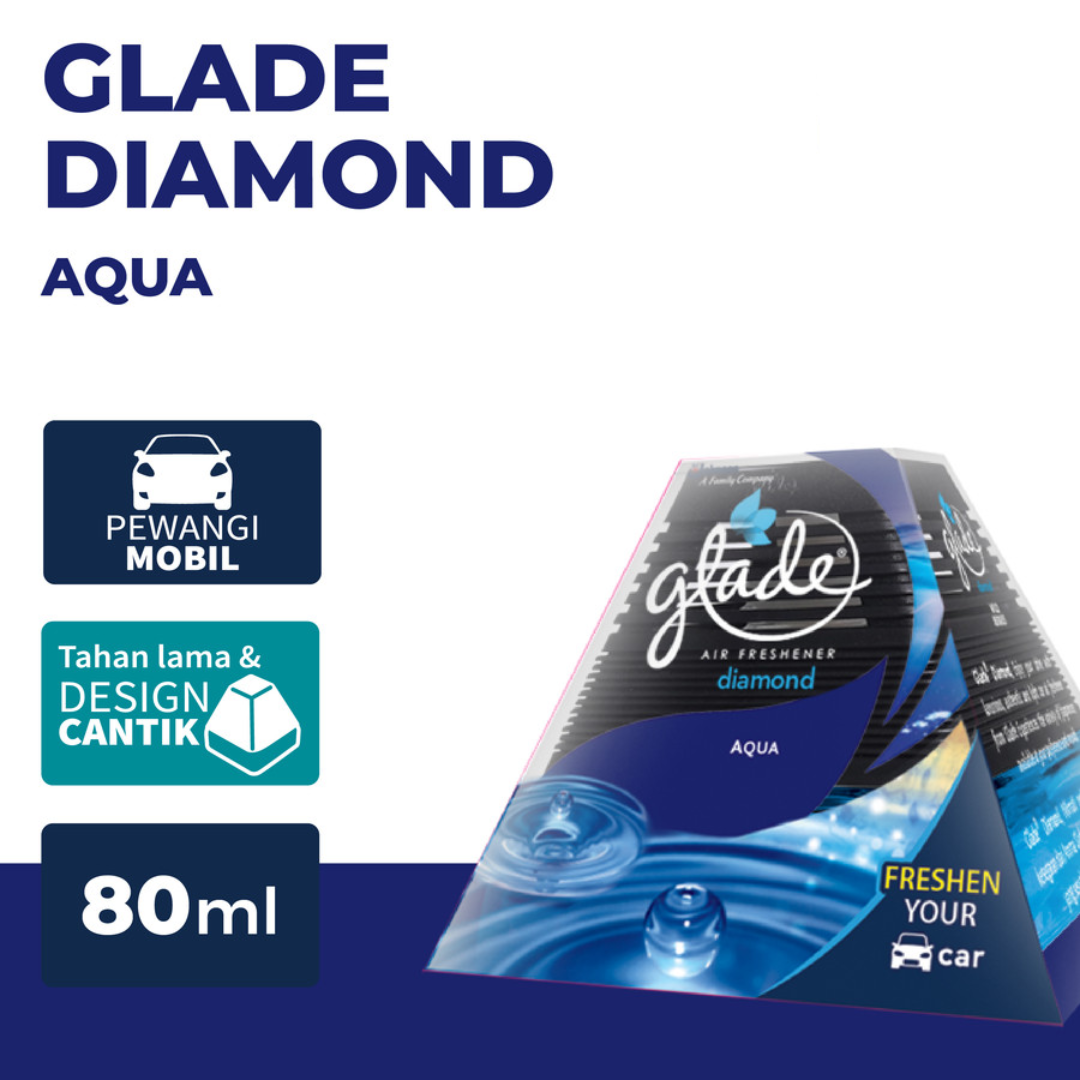 Promo Glade Diamond Aqua Regular Pengharum Mobil [80 Ml] Diskon 33% Di ...