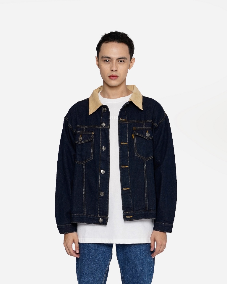 Jual Erigo Denim Jacket Corduroy Collar Ota Raw Denim - Xl Di Seller ...
