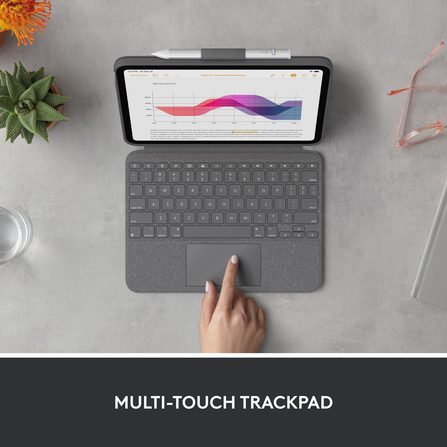 Jual Logitech Combo Touch Keyboard Case Backlit For iPad 10th Gen Di ...