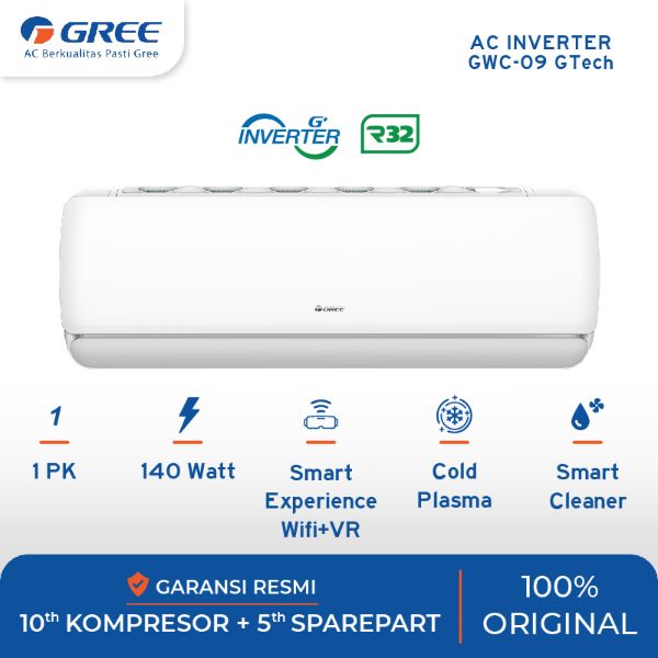 Jual Gree Indonesia GWC-09GTECH AC [1 PK] di Seller GLOBAL SERVICE ...