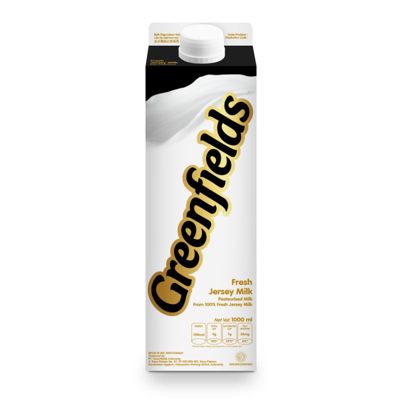 Jual Greenfields Jersey Fresh Milk Plain [1000 mL] di Seller Sentra ...