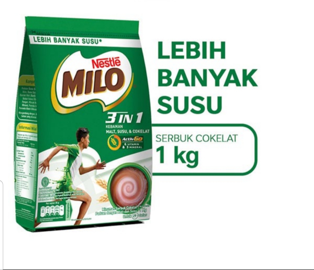 Jual Nestle Milo 3 In 1 Susu Formula [1000 G] Di Seller Toko Makmur ...