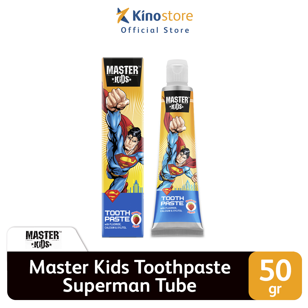Promo Master Kids Superman Toothpaste [50 g] Diskon 10% di Seller Sleek ...