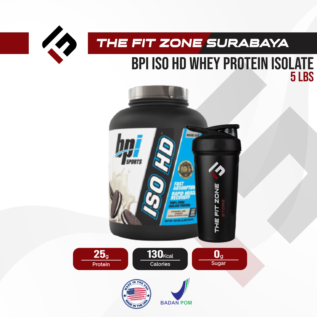 Jual BPI Iso HD 5 lbs Whey Protein Isolate Hydrolized BPOM AOM di ...