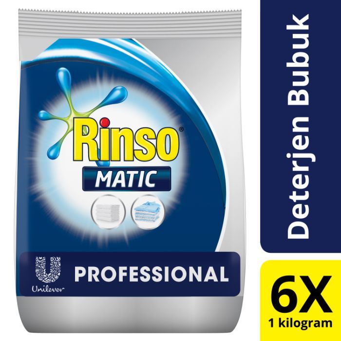 Jual Rinso Matic Professional Detergent Bubuk Laundry Kiloan 1 Kg [X6 ...