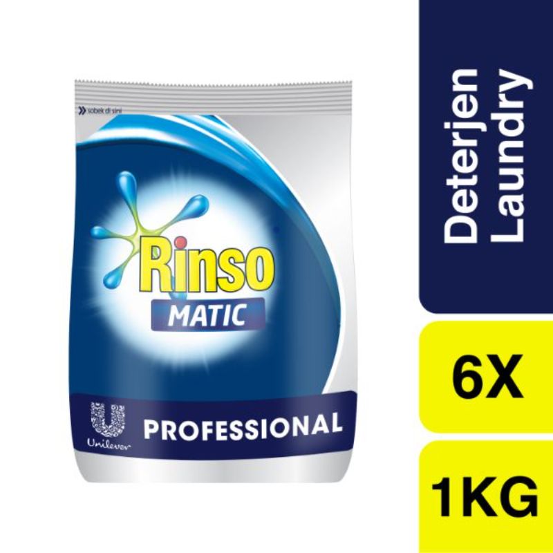 Jual Rinso Matic Professional Deterjen Laundry Kiloan Bubuk 1 Kg ...