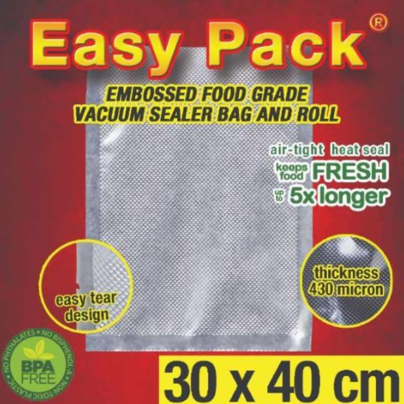 Promo 30x40 Easy Pack 430 Micron 100 Pcs Vacuum Seal Embossed Plastic ...