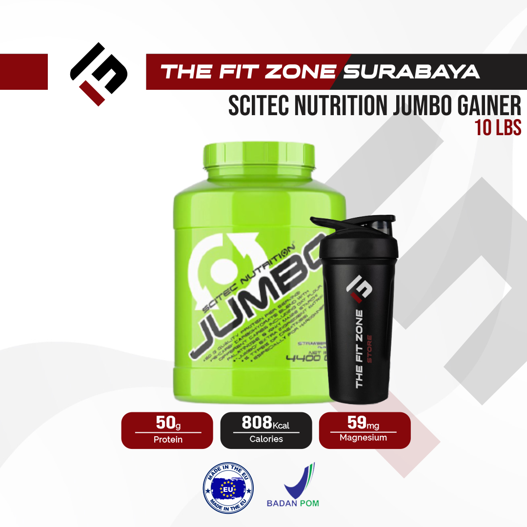 Jual Scitec Nutrition jumbo gainer 4400 Gram 10 Lbs Weight mass gainer ...