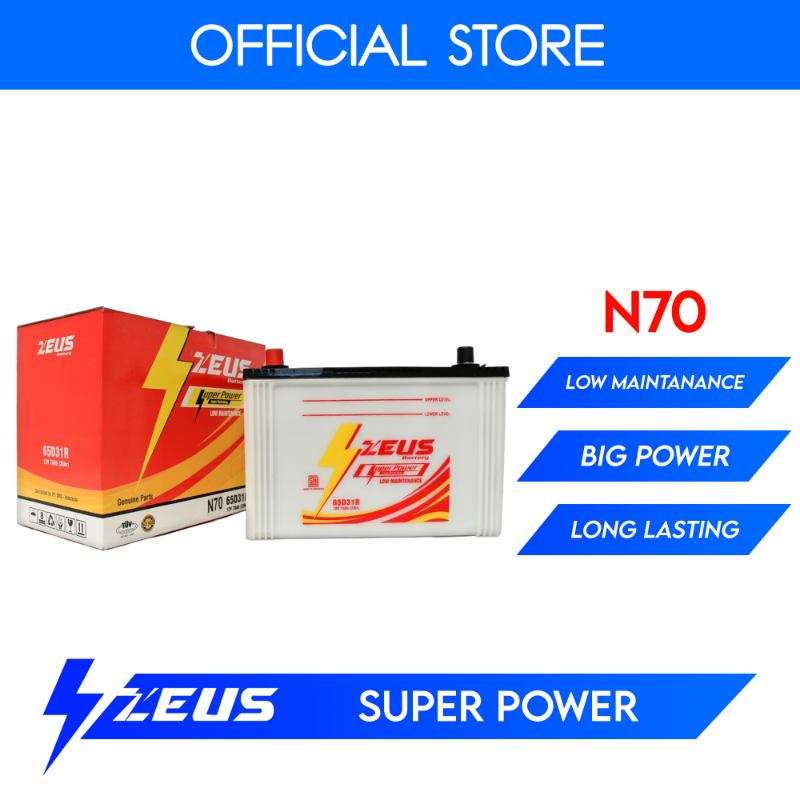 Jual Zeus N70 65D31R Aki Pajero L200 Colt L300 Aki Basah 12v 70Ah di Seller Zeus Battery ...