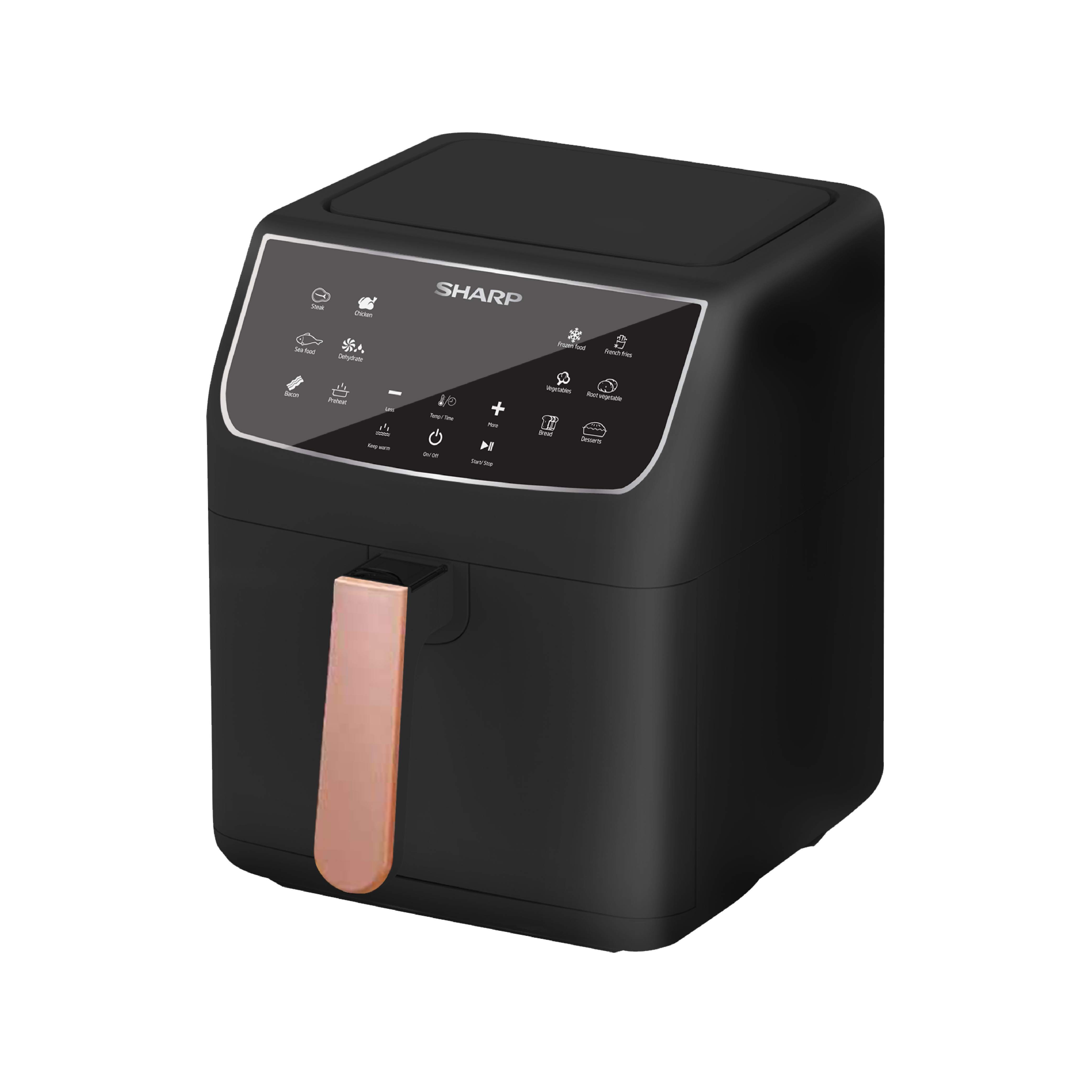 Promo Sharp Kf-dp55 Bk/bl Digital Rapid Air Fryer [5.5 L] - Black ...