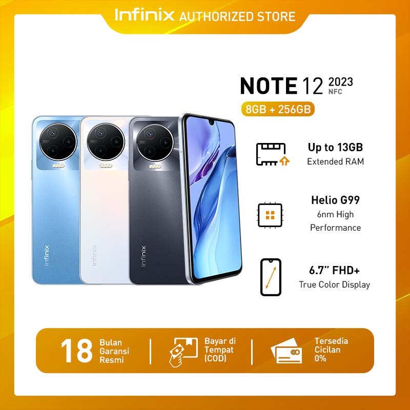 Jual Infinix Note 12 8/256gb 2023 - 6.7'' Amoled Fhd+ Di Seller Modern ...