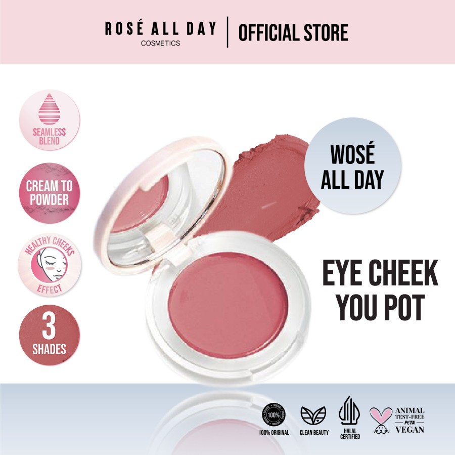 Promo Rosé All Day Eye Cheek You Pot - Wose All Day Diskon 32% di ...