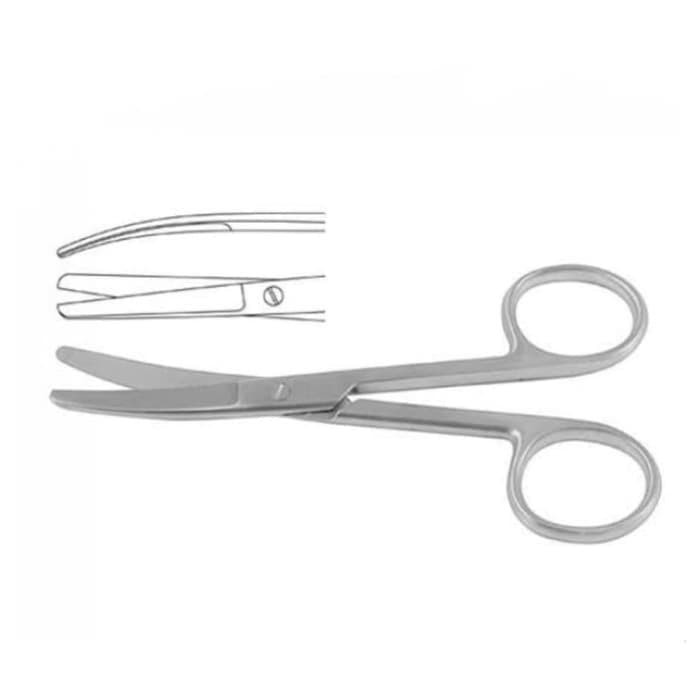 Jual Gunting Operasi Tumpul Tumpul Bengkok 14 Cm. Operating Scissors ...