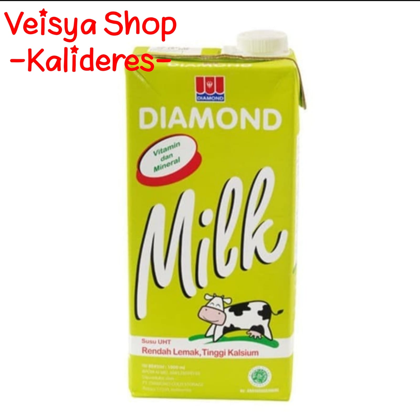 Promo Diamond UHT Low Fat High Calsium 1000ml Susu Rendah Lemak 1 L ...