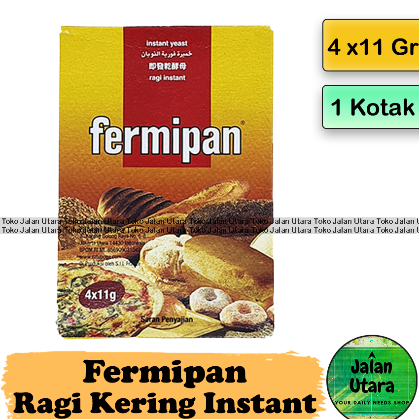 Jual Fermipan Ragi Kering [4 Sachet / 11gr] - Dry Instant Yeast - Jalan ...