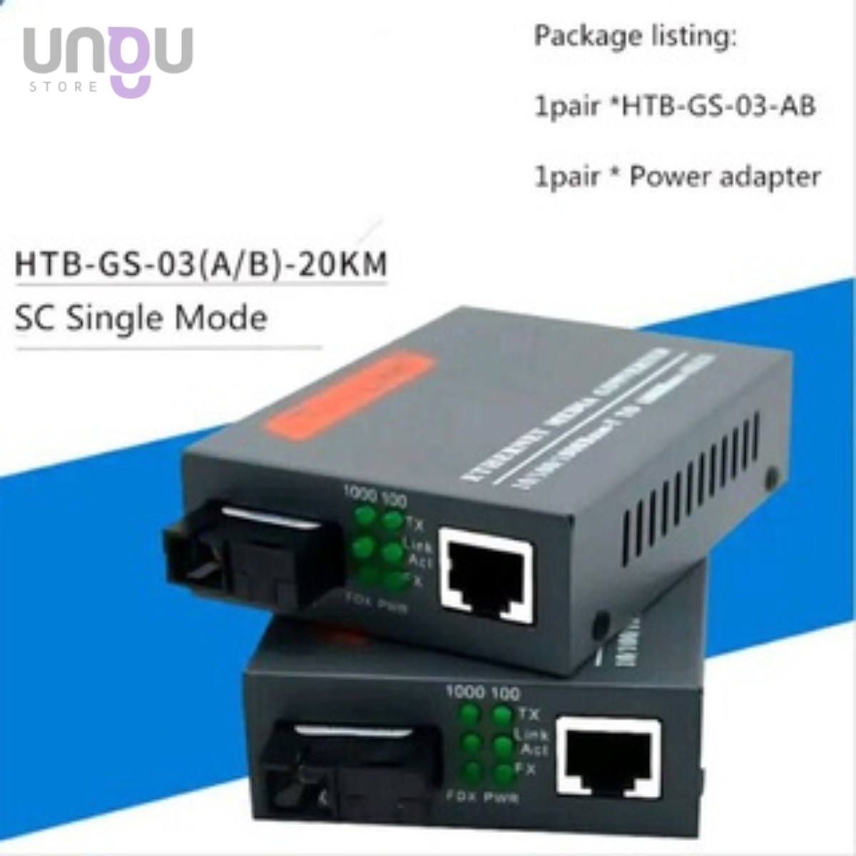Jual Fiber Optic Media Converter Netlink Htb-gs-03 Media Converter Rj45 ...