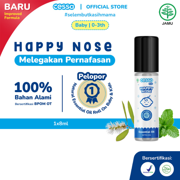 Promo Cessa Baby Happy Nose - Natural Essential Oil Melegakan Pernapasan Diskon 34% di Seller ...