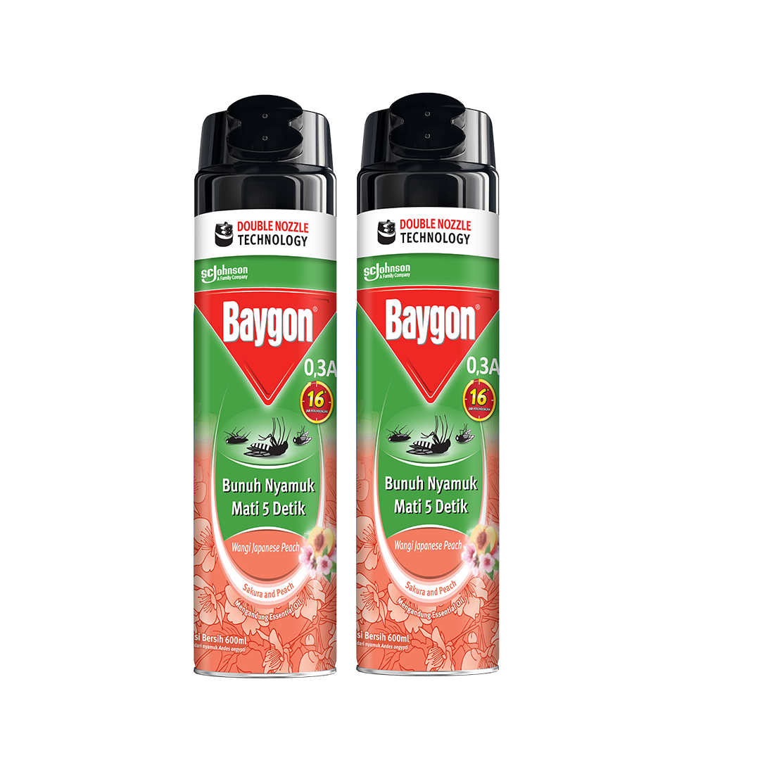 Promo Baygon Aerosol Japanese Peach Cairan Pembasmi Nyamuk Dan Serangga ...