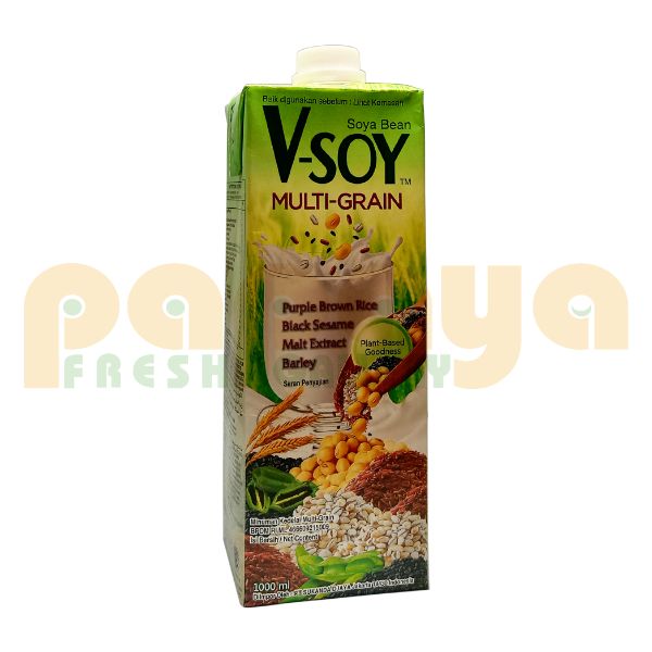 Jual V-SOY MULTI GRAIN SOY MILK UHT - 1,000 ML di Seller Papaya Fresh ...