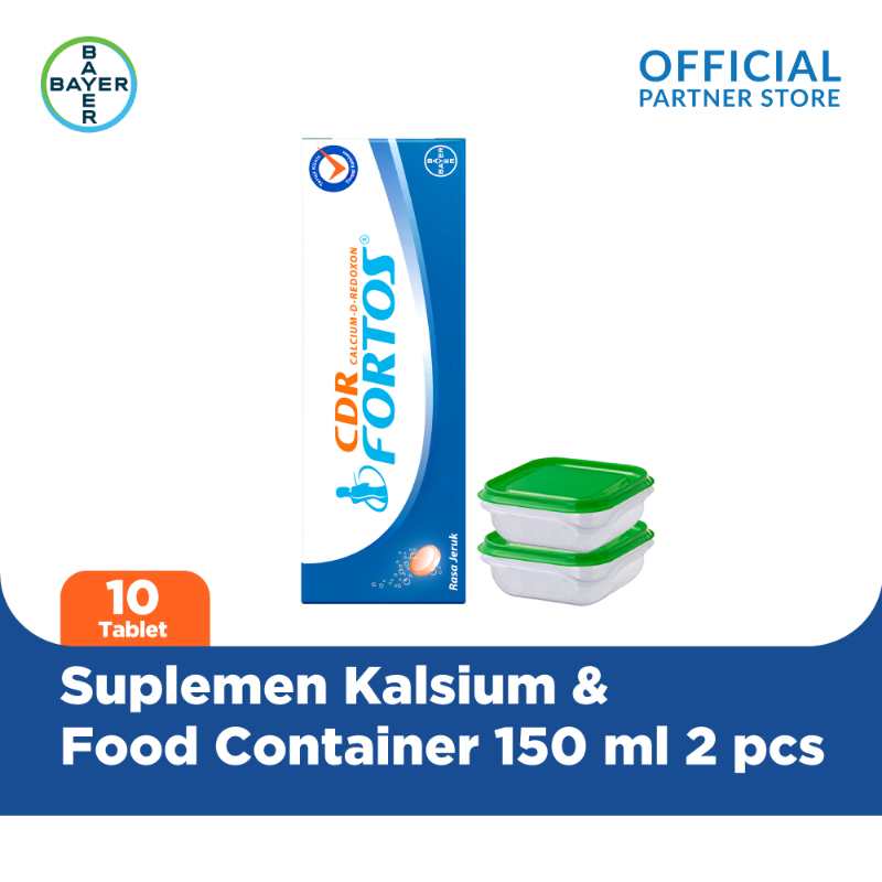 Jual CDR Fortos Suplemen Kalsium [10 Tablet] & IKEA Pruta [150 ml x 2 ...