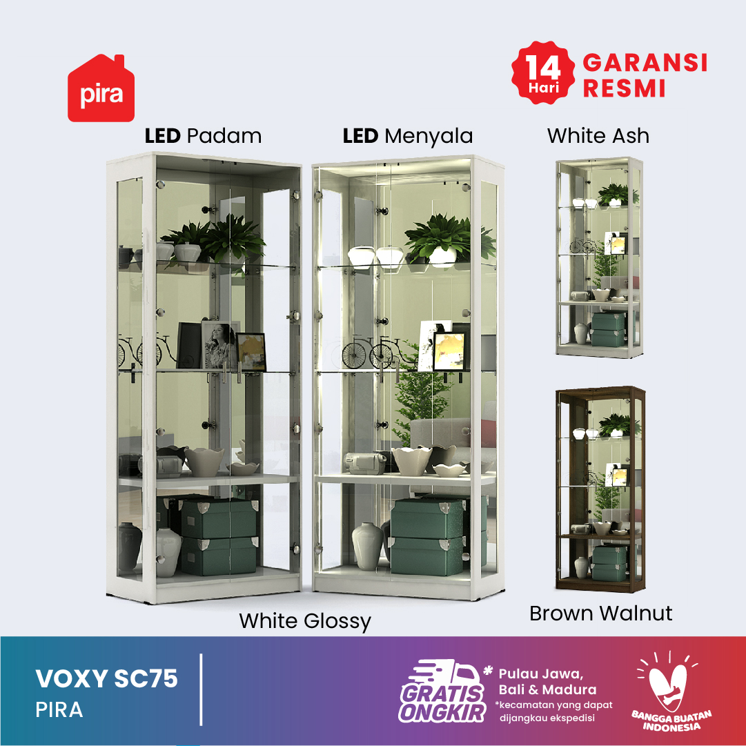 Jual PIRA - VOXY SC75 Lemari/Rak Display Kaca di Seller PIRA Official ...