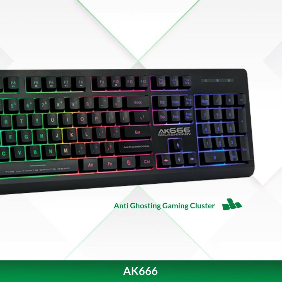 Promo Armaggeddon Ak666 Kalashnikov Spill Proof Membrane Gaming ...