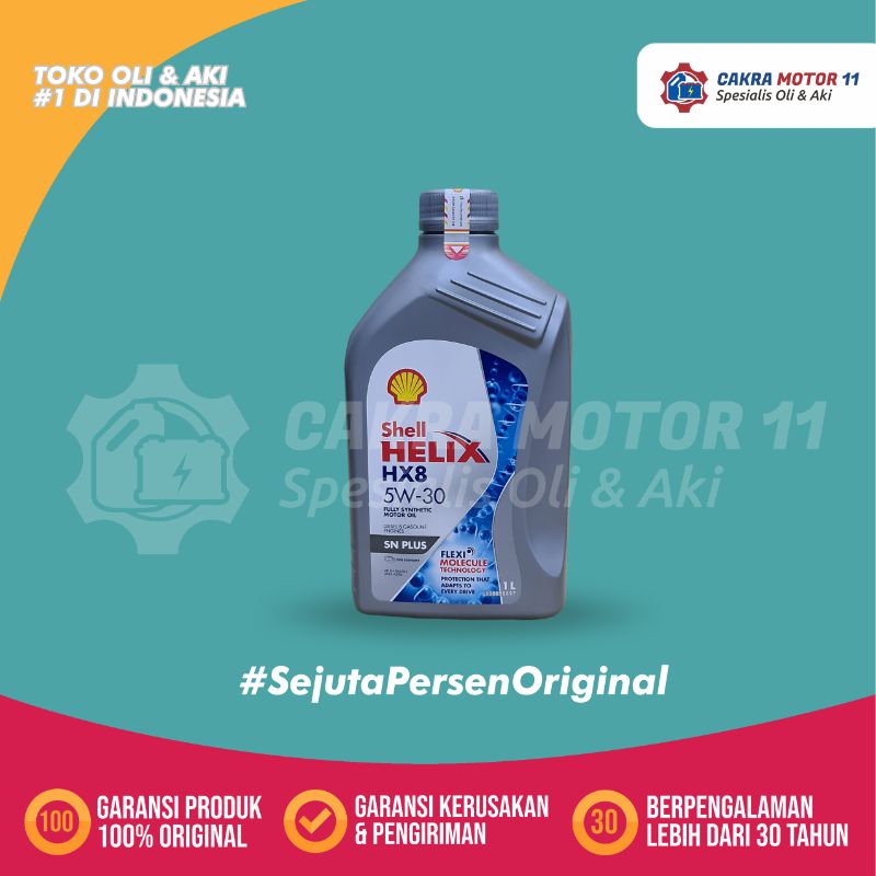 Jual Shell Helix HX8 5W30 [1L] di Seller Cakra Motor 11 - Cakra Motor ...