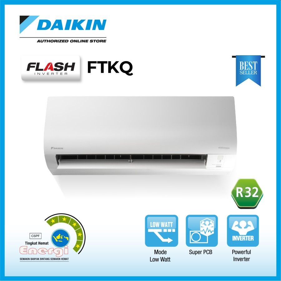 Jual Daikin AC 3/4 PK FTKQ20UVM4 Split Flash Inverter Thailand - Unit ...