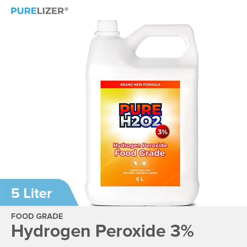 Jual Pure H2O2 Hydrogen Peroxide [3%/ Food Grade/ 5 Liter ] - - di ...