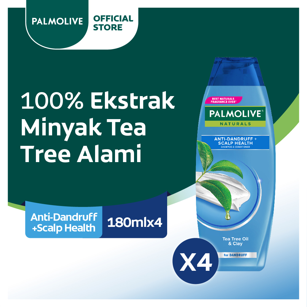 Promo Palmolive Naturals Anti Dandruff Tea Tree and Eucalyptus Shampoo ...