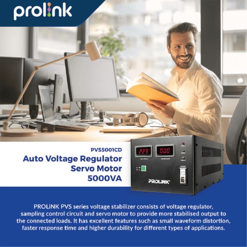 Promo Stabilizer Prolink Avr Servo Motor Controlled 5000va Diskon 2% Di ...