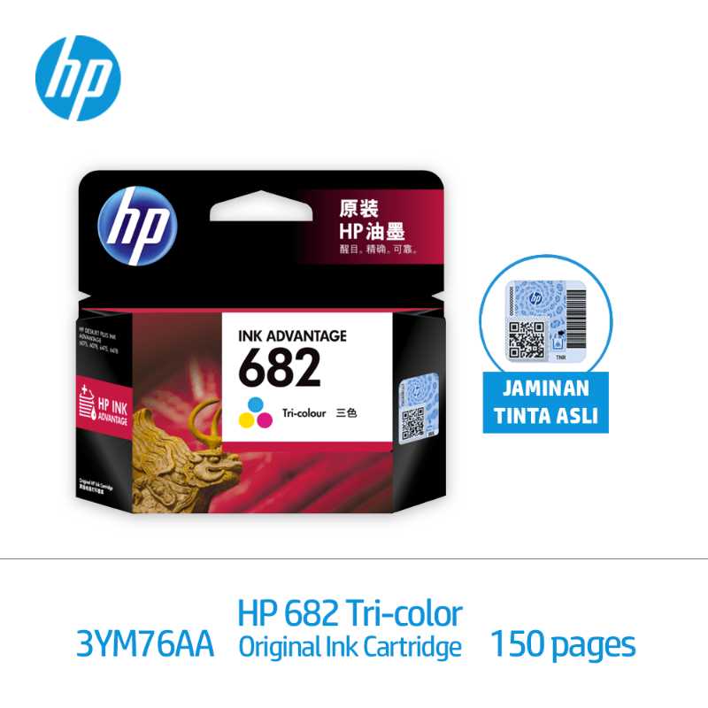 Promo Hp 682 Tri-color Original Ink Advantage Cartridge Diskon 22% Di ...