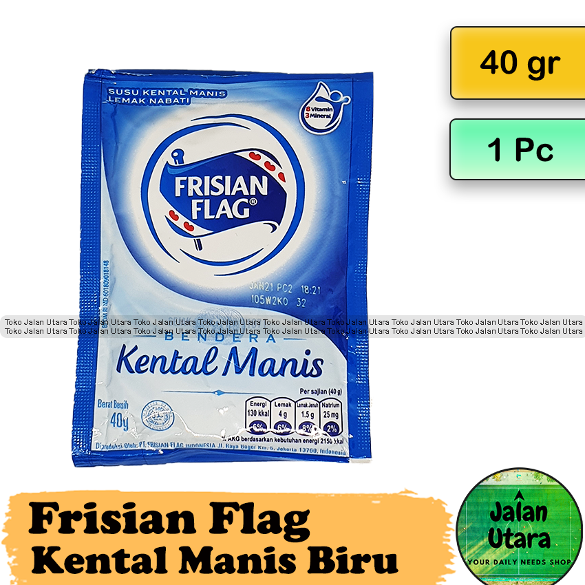 Jual Frisian Flag Biru Sachet [40gr] - Susu Kental Manis SKM Bendera ...