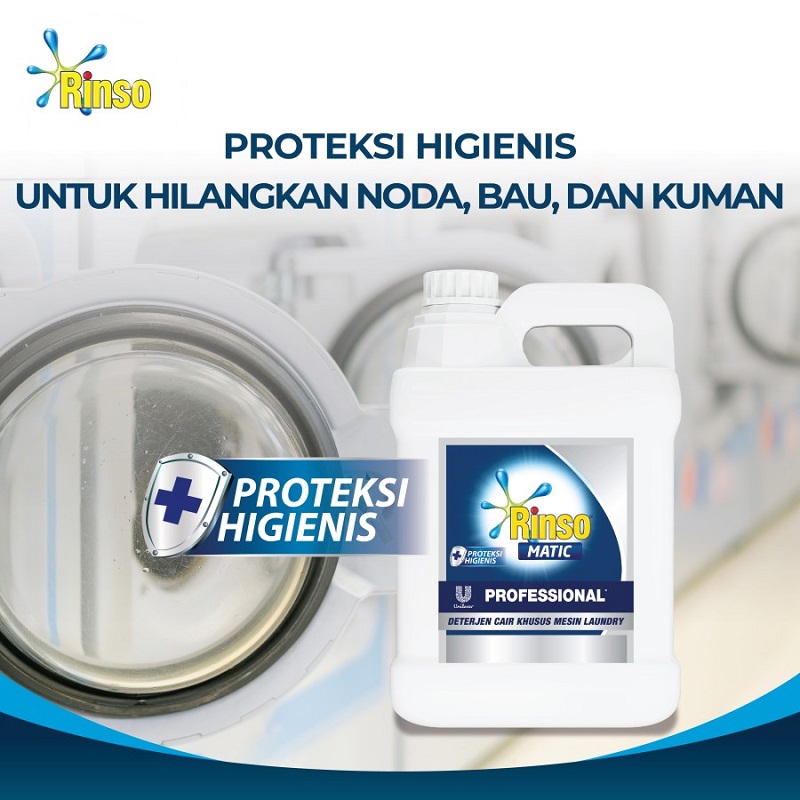 Jual Rinso Matic Professional Deterjen Cair Laundry Kiloan [4.5 Liter ...