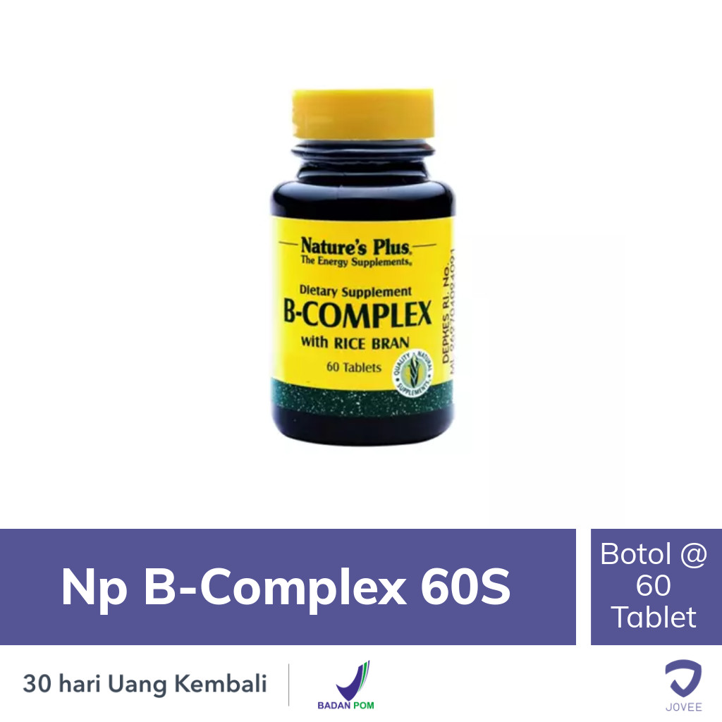 Jual Nature's Plus B Complex Daya Tahan Tubuh [60 Kaplet] di Seller ...