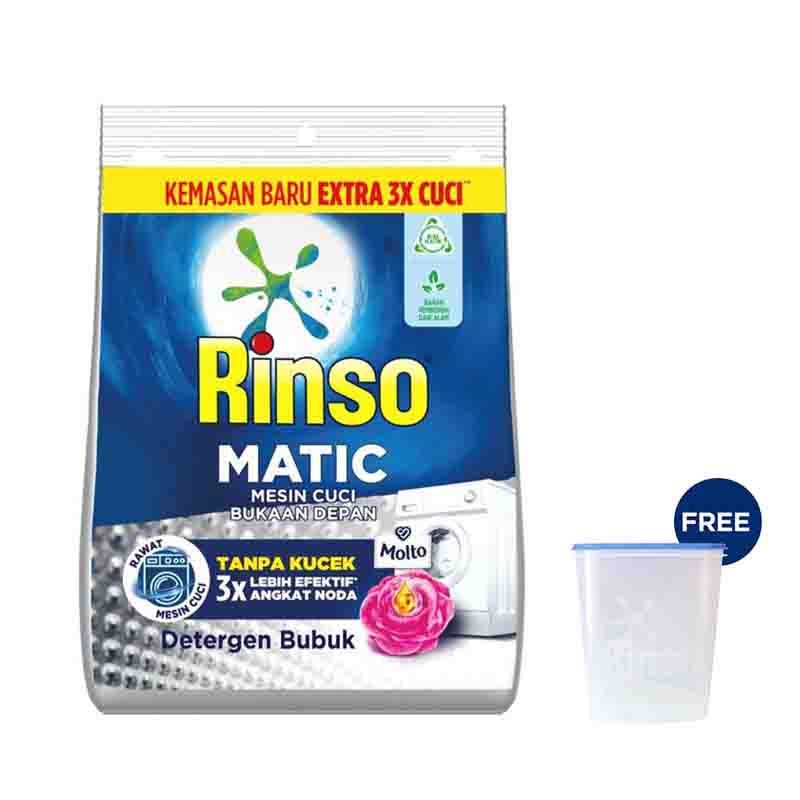 Jual Buy 2 Rinso Matic Bukaan Depan 3x Efektif Angkat Noda Deterjen ...