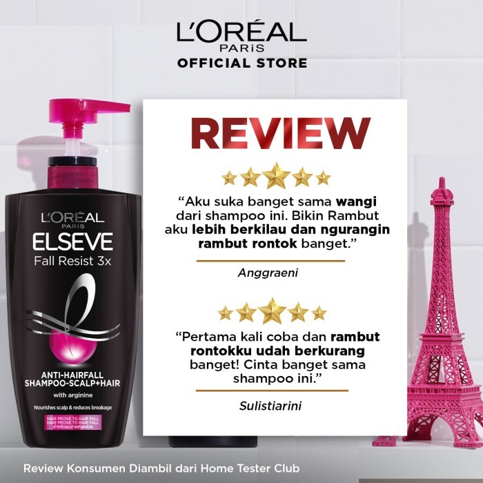 Promo L'oreal Paris Fall Resist 3x Shampoo Perawatan Rambut Rontok [620 ...