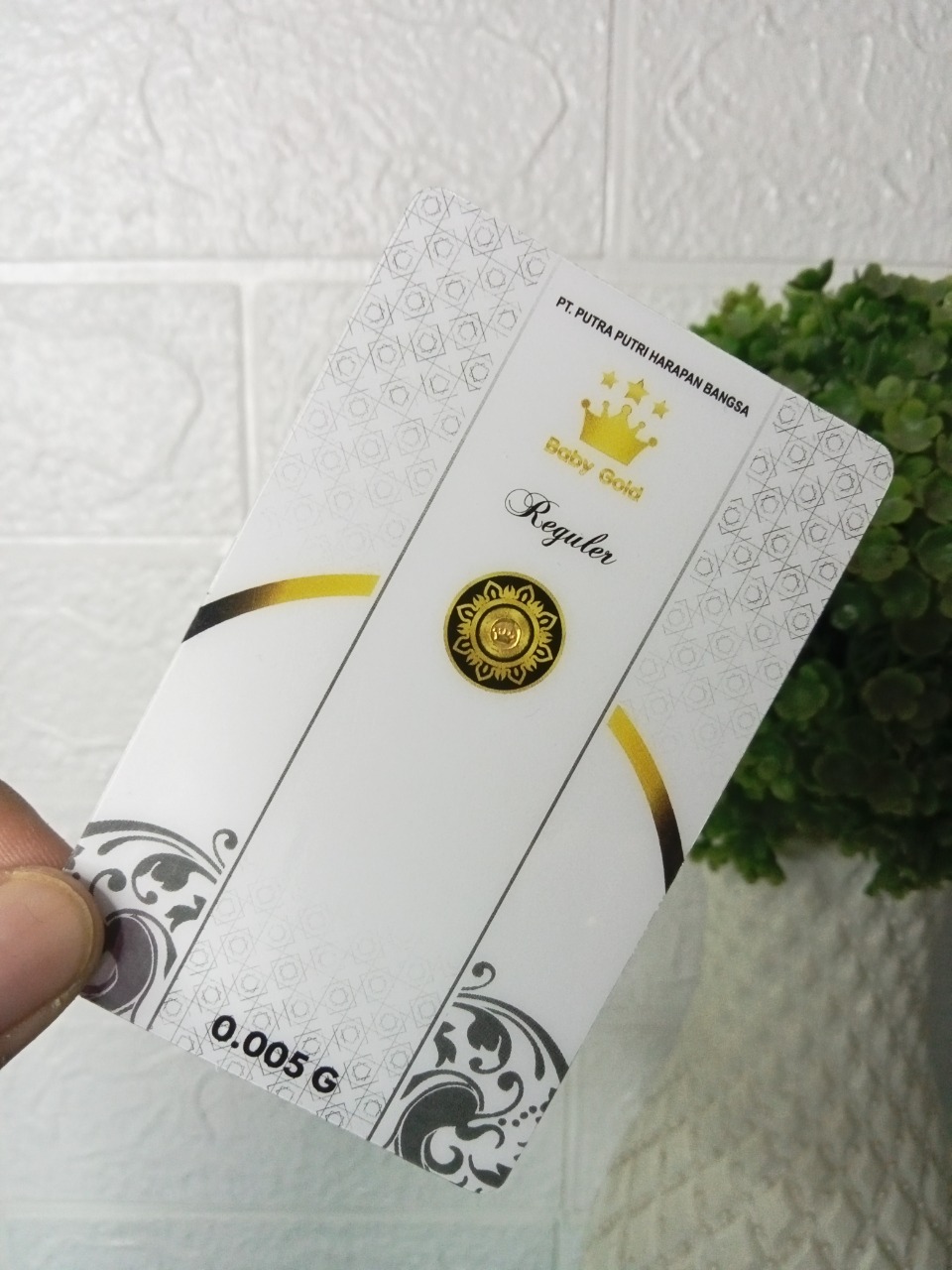 Jual BABY GOLD New Reguler Series 0.005 Gram Kemasan PVC TERMURAH ... Jual BABY GOLD New Reguler Series 0.005 Gram Kemasan PVC TERMURAH ...