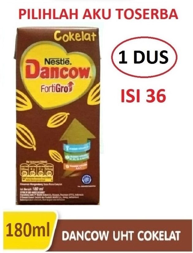 Jual Susu Dancow Uht Cokelat Coklat Fortigro - 180 Ml ( Harga 1 Kardus ...