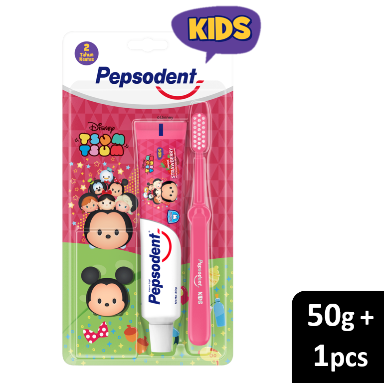 Promo Pepsodent Kids Sweet Strawberry Pasta Gigi 50 G Dan Sikat Gigi ...