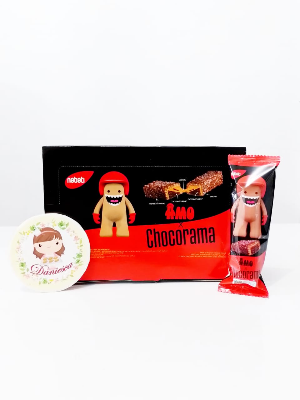 Jual sekotak biskuit coklat wafer produk NABATI RICHEESE RICHOCO ROLLS ...